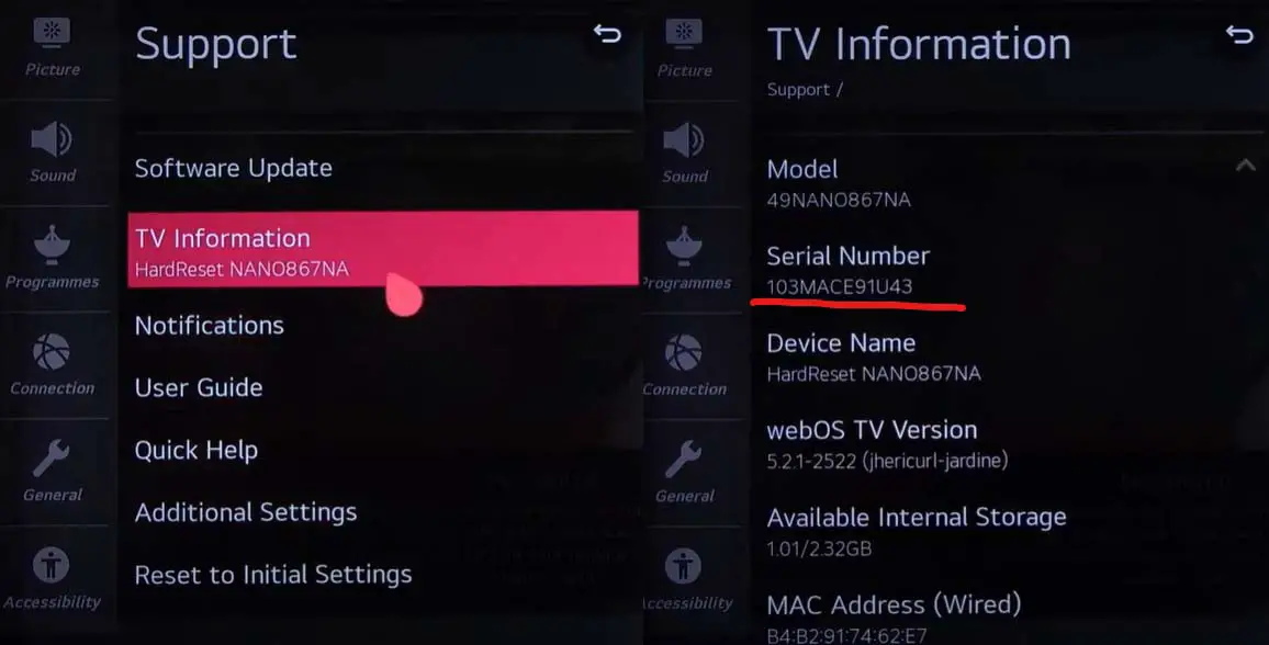 LG TV serienummer, SVC code decoder, 2000-2030 uitgelegd | nl.tab-tv